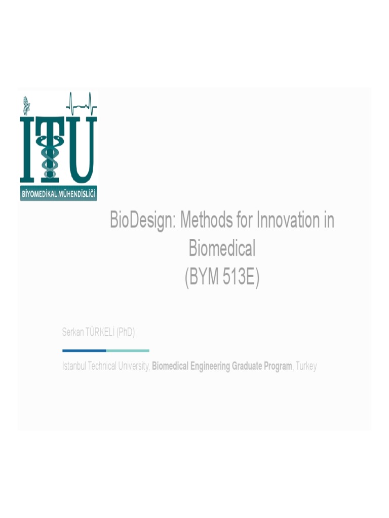 Biomedical Innovation Course | PDF | Health Informatics | Biomedical ...