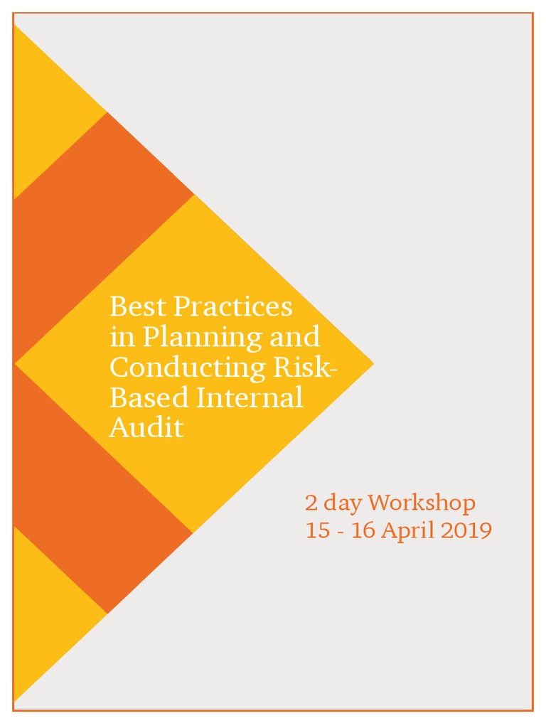 Best Practices in Planning and Conducting Risk-Based Internal Audit ...