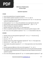 Class 9 CBSE Triangles Sample Paper | PDF