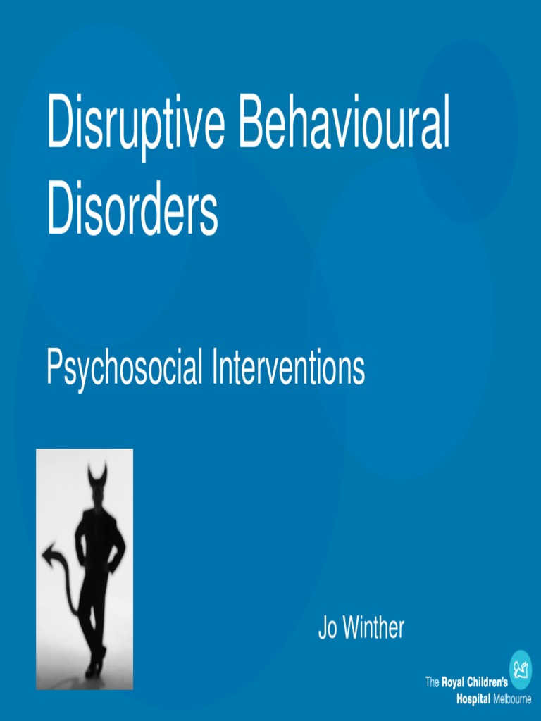 Psych Reg Disruptive Behavioural Disorders 2009 | PDF | Mental Disorder ...