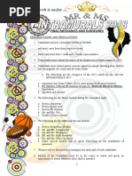 MR and Ms. Intrams Guidelines | PDF