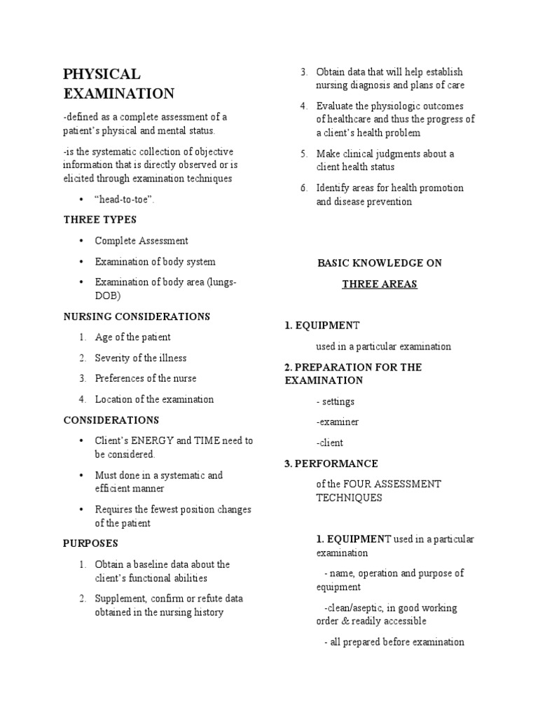 Physical Examination | PDF | Physical Examination | Edema