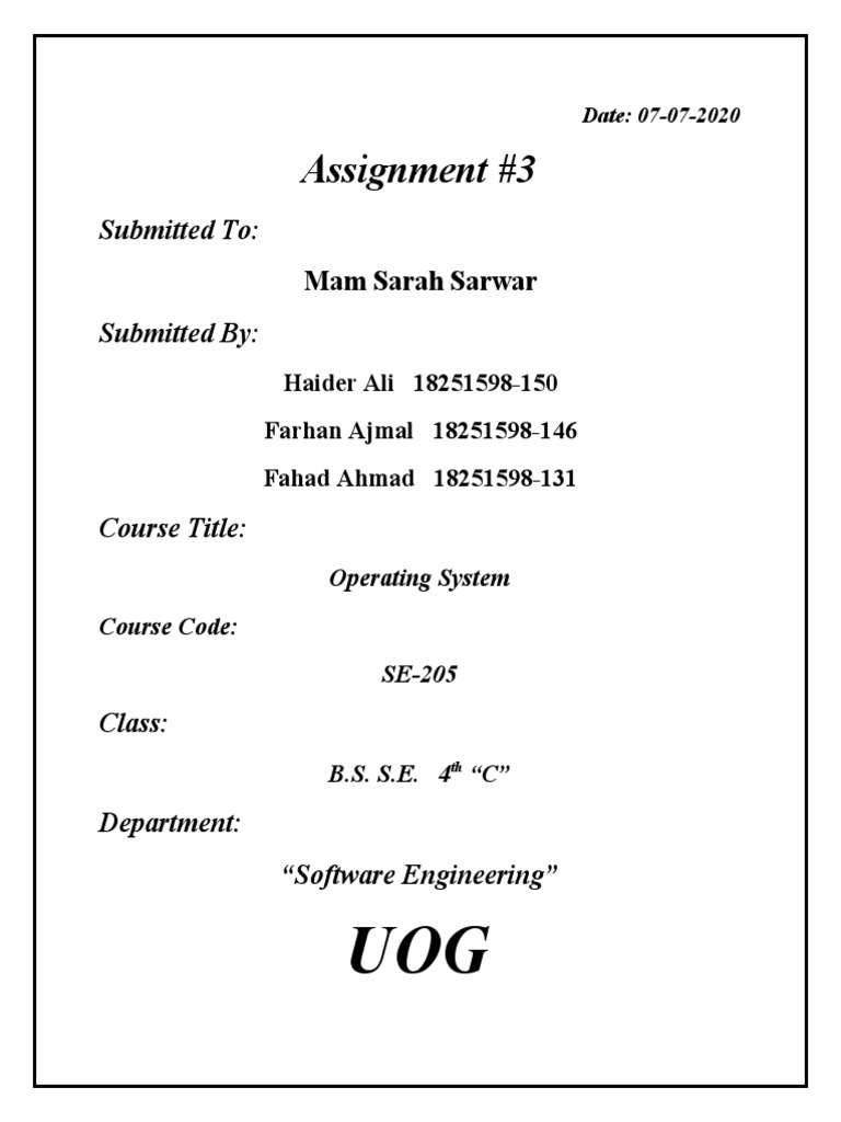OS Assignment 3 (Edited) | PDF | Process (Computing) | Concurrency (Computer Science)