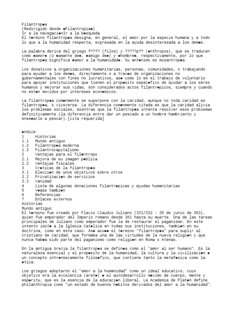 Definición de Filantropía y Su Impacto | PDF | Filantropía | Esfera pública