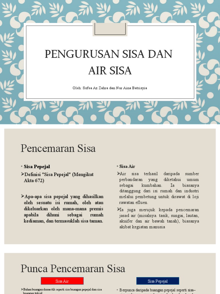Pengurusan Sisa | PDF