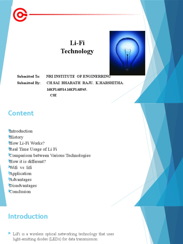 Lifi New | PDF | Wi Fi | Media Technology