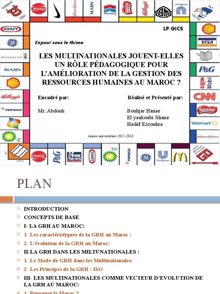 Expose GRH | PDF | Gestion des ressources humaines | Société multinationale