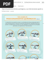 Posiciones Quirúrgicas y Usos | PDF | Abdomen | Anatomía humana