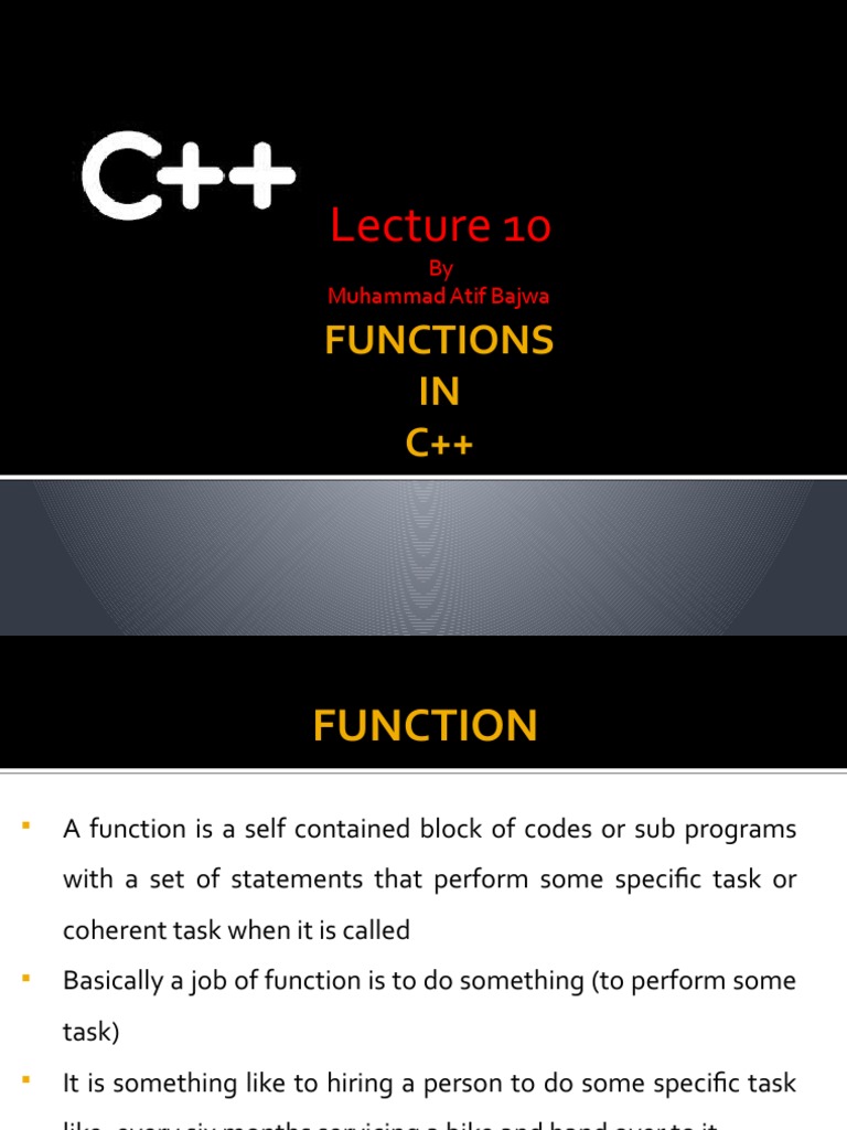 Lec 11 | PDF | Subroutine | Parameter (Computer Programming)