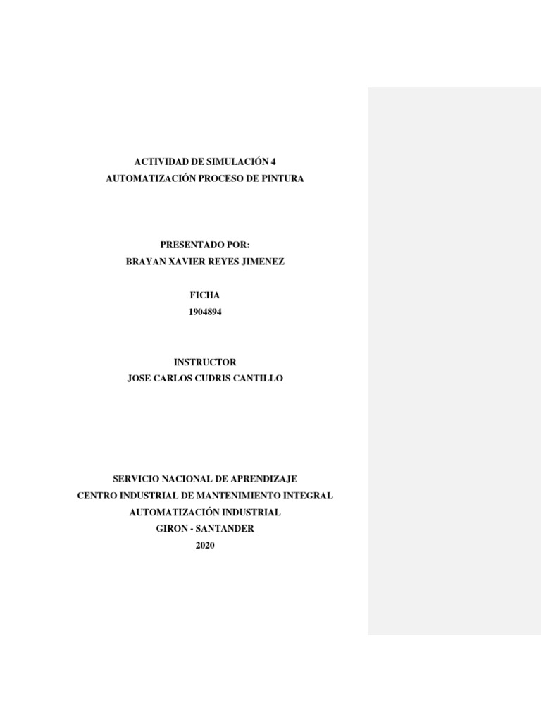 Ejercicios Automatización - Brayan | PDF | Controlador lógico programable | Ingenieria Eléctrica