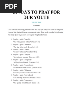 Eight Prayer Watch Printables PDF | PDF | God The Father | Jesus