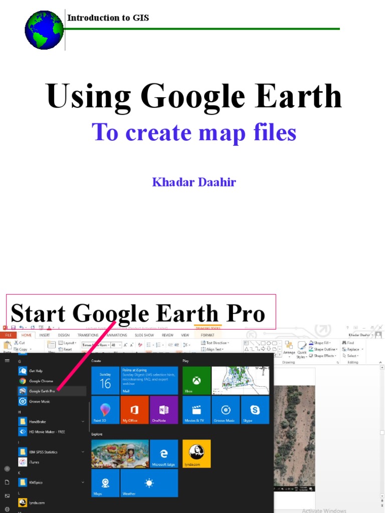 Using Google Earth To Create Map Files Pdf Geographic Information