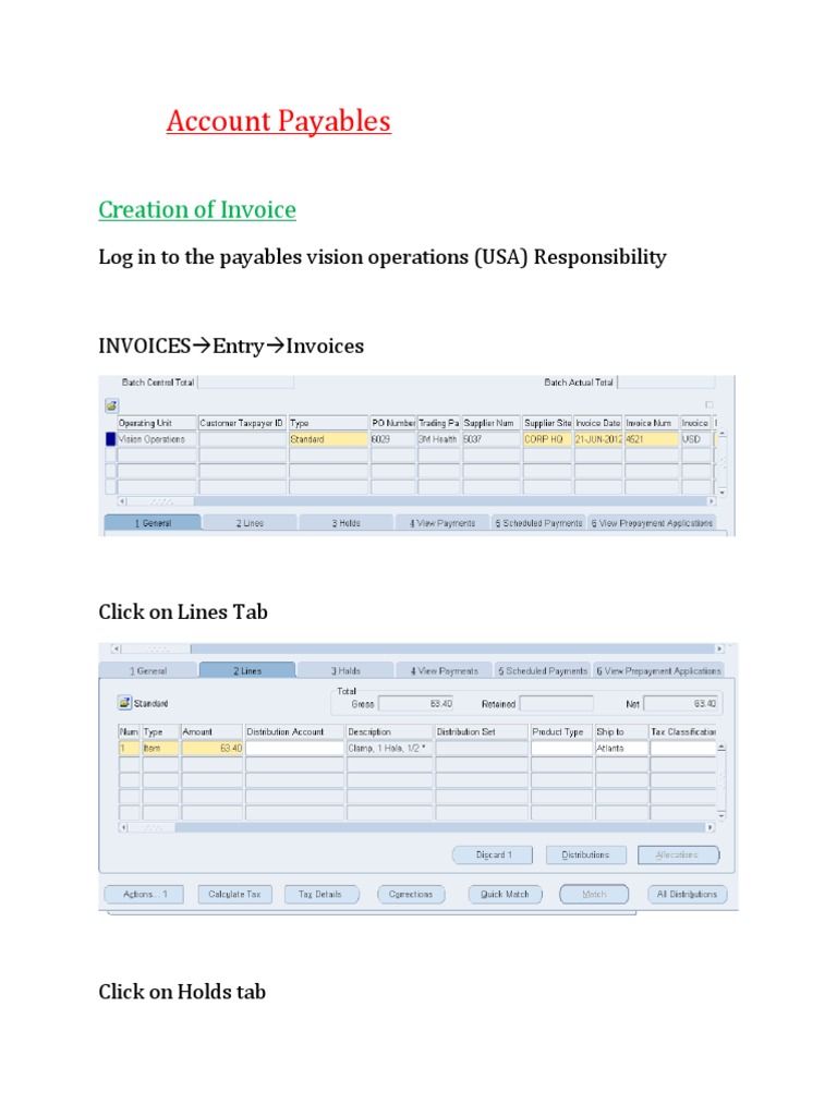 Account Payables - Basics | PDF