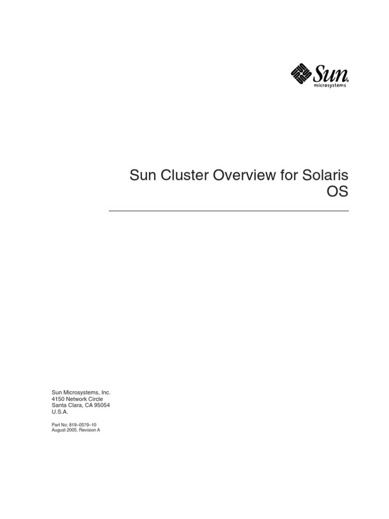 Sun Cluster Overview | PDF | Computer Cluster | Command Line Interface