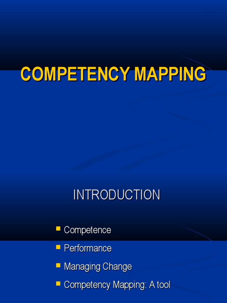 Competency Mapping | PDF | Competence (Human Resources) | Strategic ...