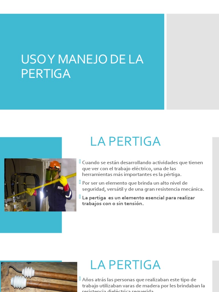 Uso y Manejo de La Pertiga I | PDF | Poliuretano | Herramientas