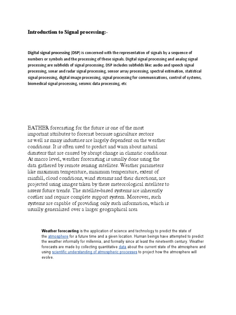 Introduction To Signal Processing | Download Free PDF | Signal ...