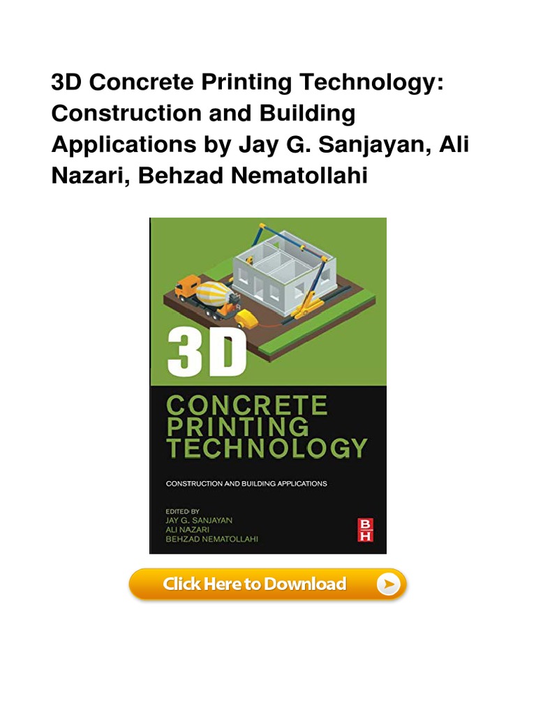 3d Concrete Printing Technology Construc Pdf Pdf