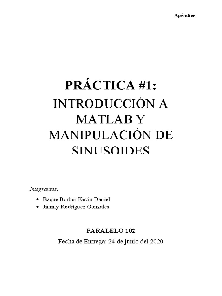 Introduccion A Matlab | PDF | Variable (Matemáticas) | Integral