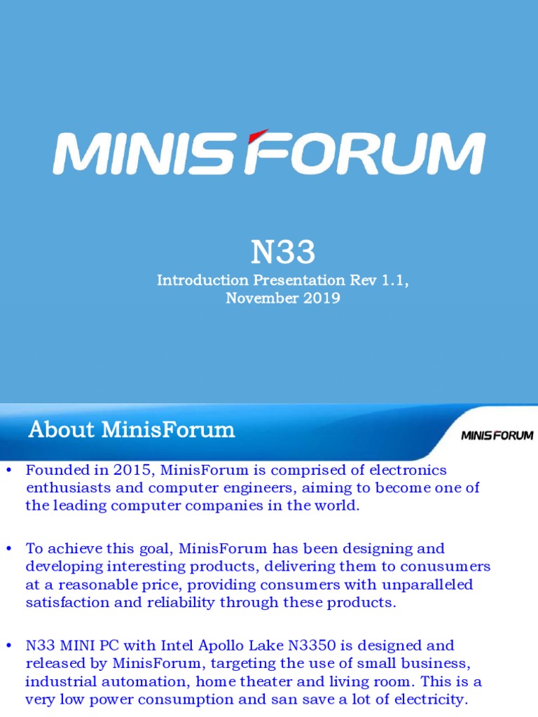 N33 Presentation Rev1.1 | PDF | Central Processing Unit | Electronics