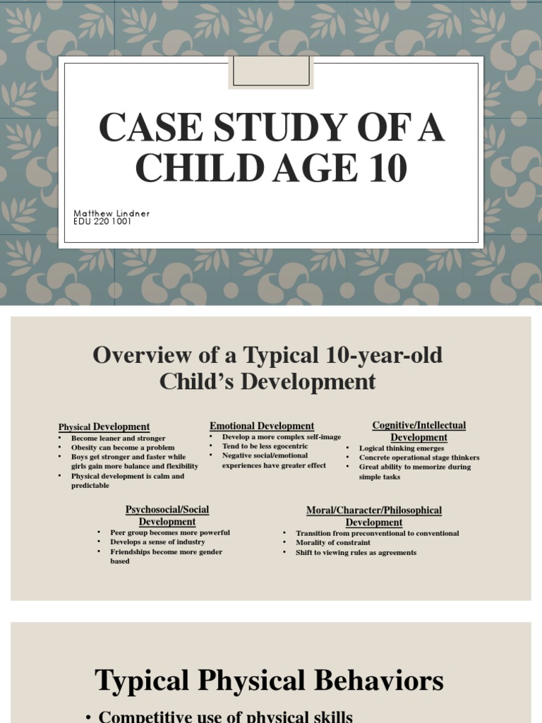 Case Study | PDF | Self Concept | Psychology
