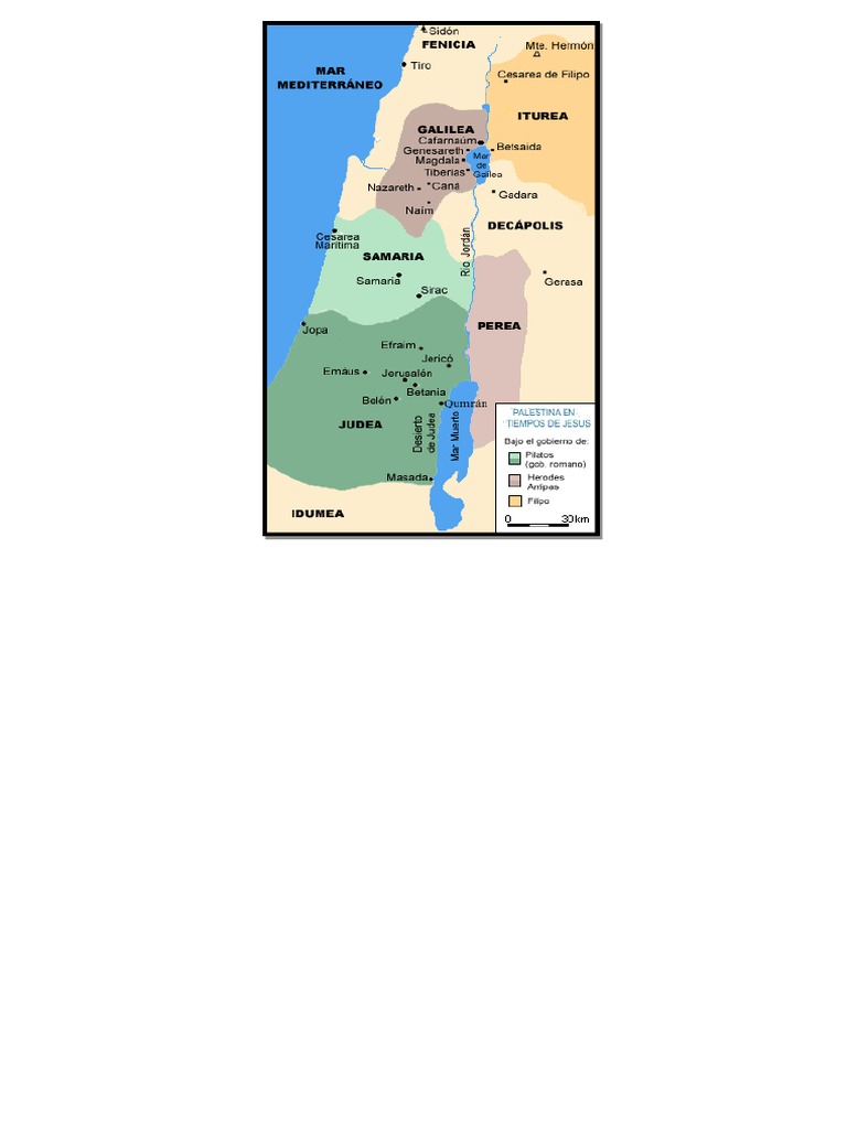 Mapa de Galilea, Samaria, Judea | PDF