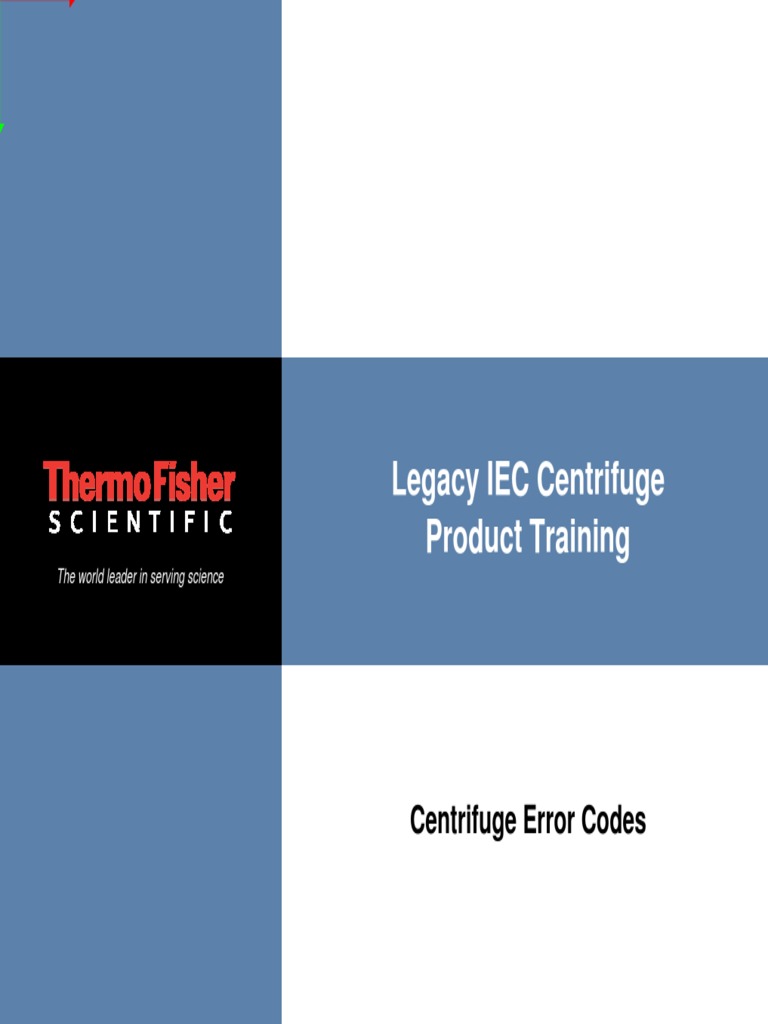04 Centrifuge Error Codes | PDF | Electric Motor | Equipment
