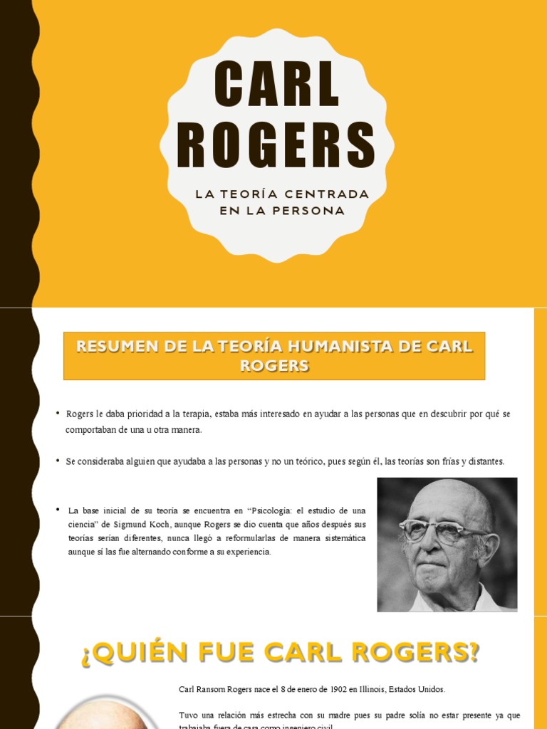 Comprendiendo la teoría humanista de Carl Rogers: la terapia centrada ...