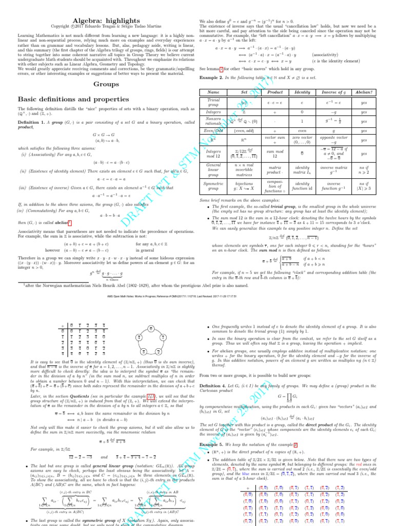 Algebra Grupos PDF | Download Free PDF | Group (Mathematics) | Function ...