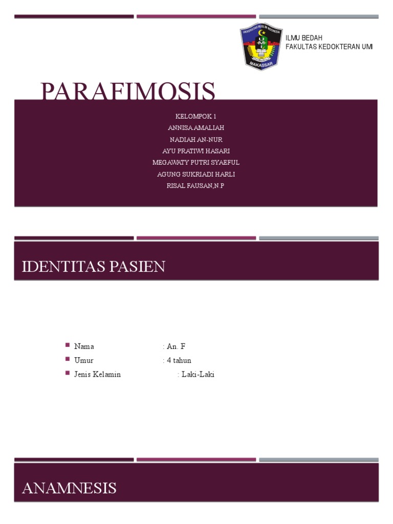 Parafimosis | PDF | Kesehatan Holistik | Sains & Matematika