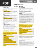 PET Practice Test | PDF