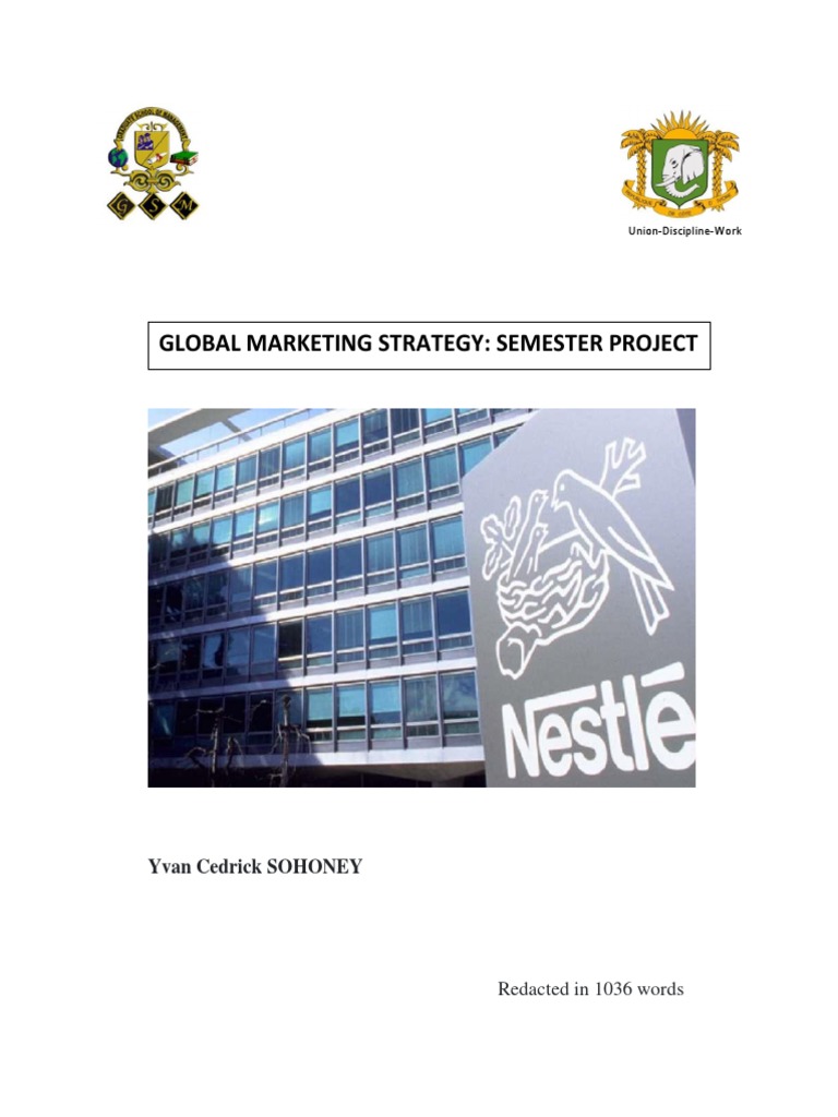 Final Marketing Project | PDF | Nestlé | Market (Economics)