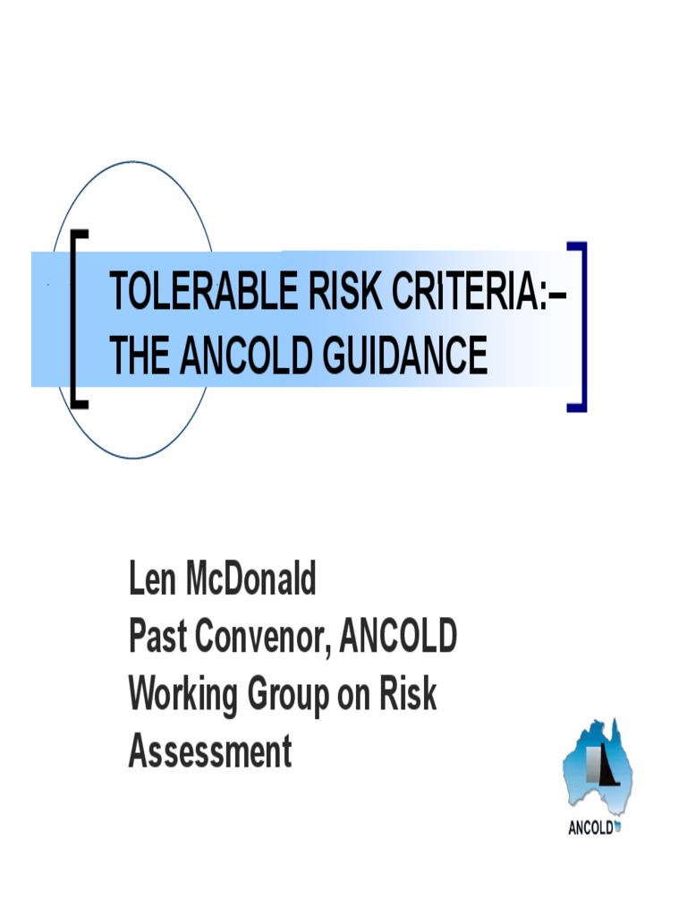 McDonald TOLERABLE RISK CRITERIA | PDF | Risk | Risk Assessment