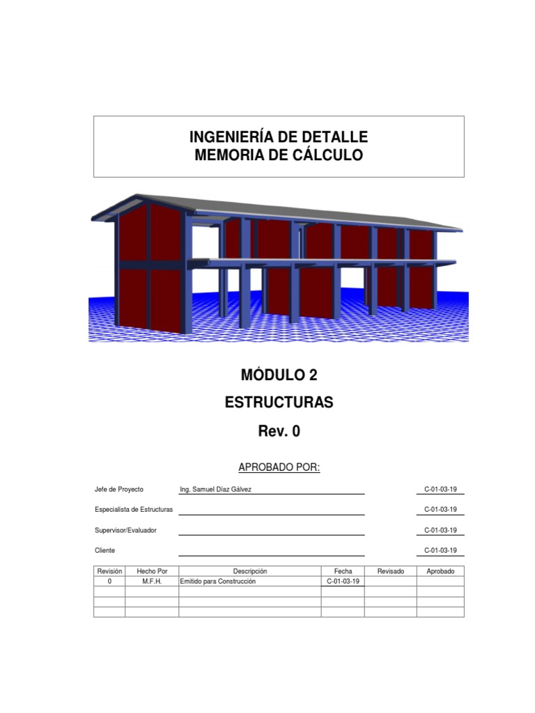 Modelo de Memoria de Calculo para Edificaciones PDF | PDF | Fundación ... Modelo de Memoria de Calculo para Edificaciones PDF | PDF | Fundación ...