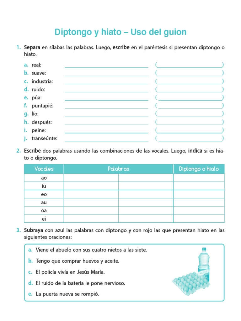 Hiato y Diptongo | PDF | Fonética | Voz humana