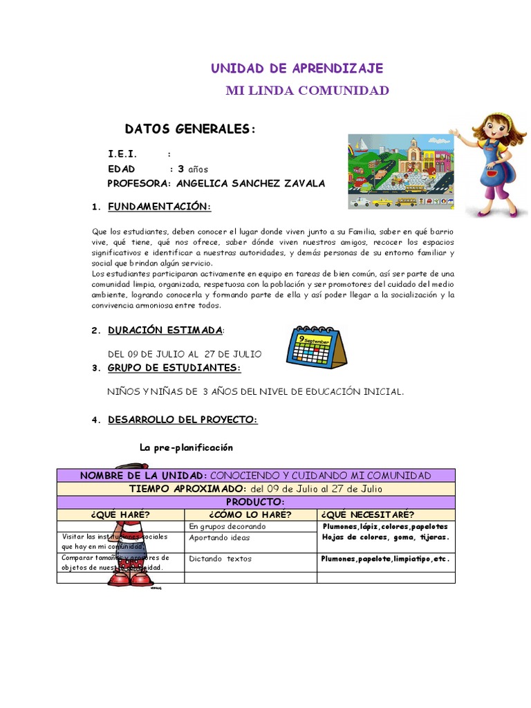 Proyecto: Conociendo mi Comunidad | PDF | Las emociones | Aprendizaje