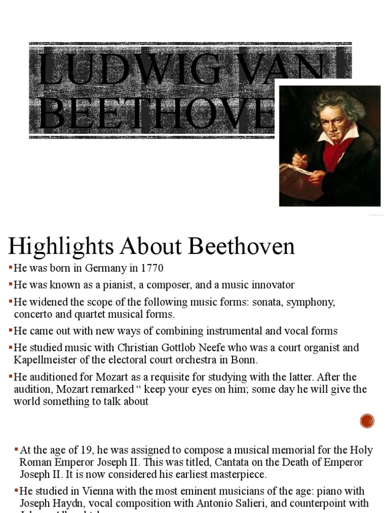 Key Facts About Beethoven's Life | PDF | Classics