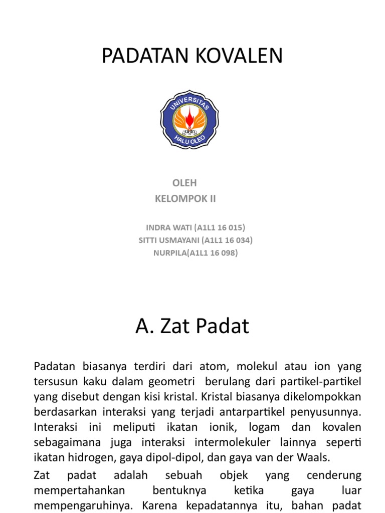 Padatan Kovalen | PDF