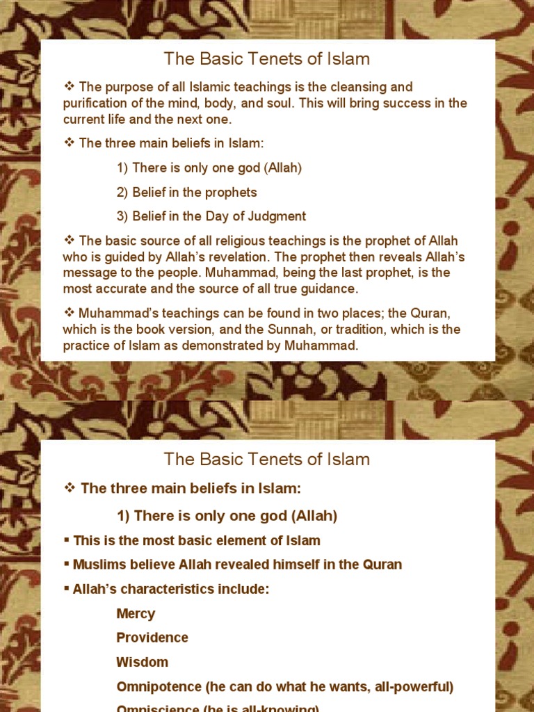 The Basic Tenets of Islam | PDF | Shia Islam | Ali