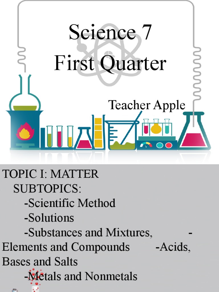 Science 7 First Quarter | PDF | Suspension (Chemistry) | Solution