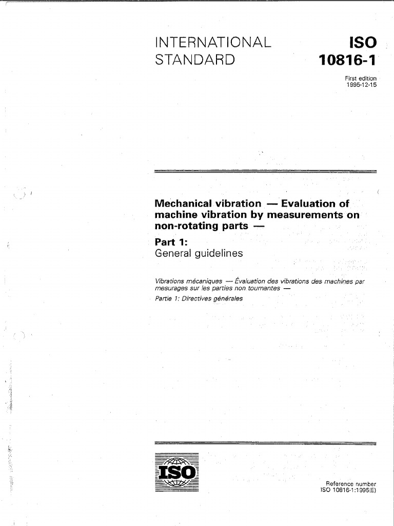 Iso 10816-1 | PDF