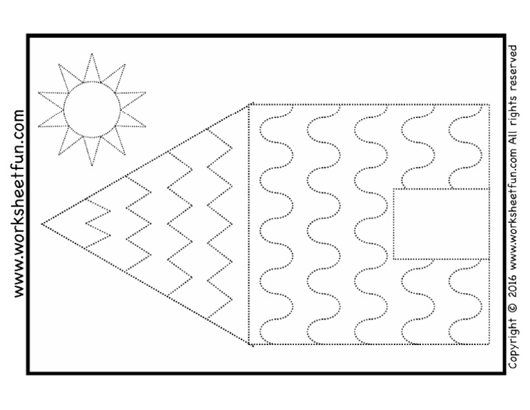 House Tracing Worksheet PDF | PDF