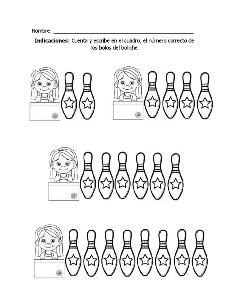 Actividad De Boliche Para Preescolar Pdf Deportes Y Actividades Al