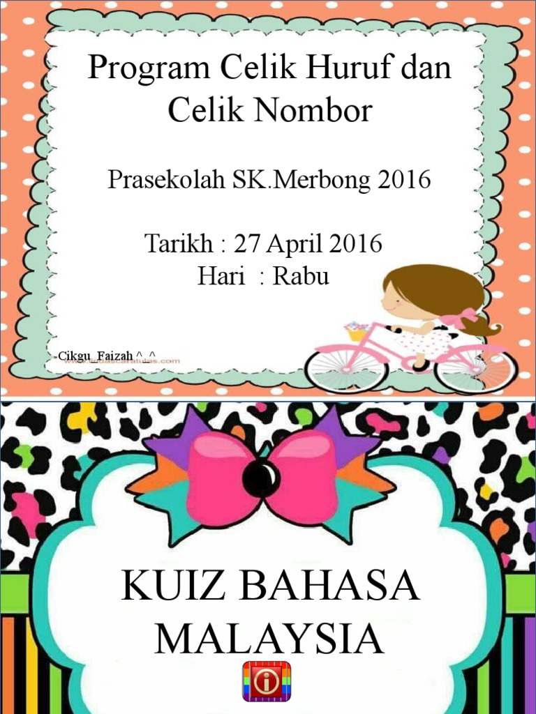 Program Celik Huruf Dan Nombor | PDF