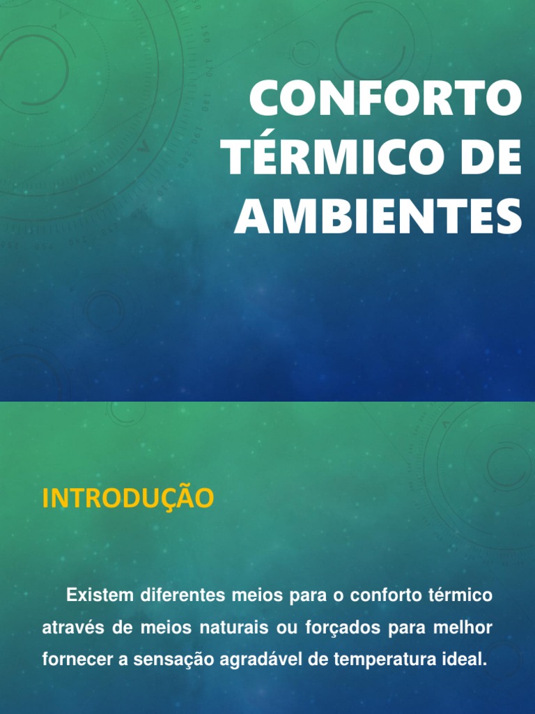 Conforto Térmico em Ambientes: Guia Completo | PDF | Ambiente natural ...