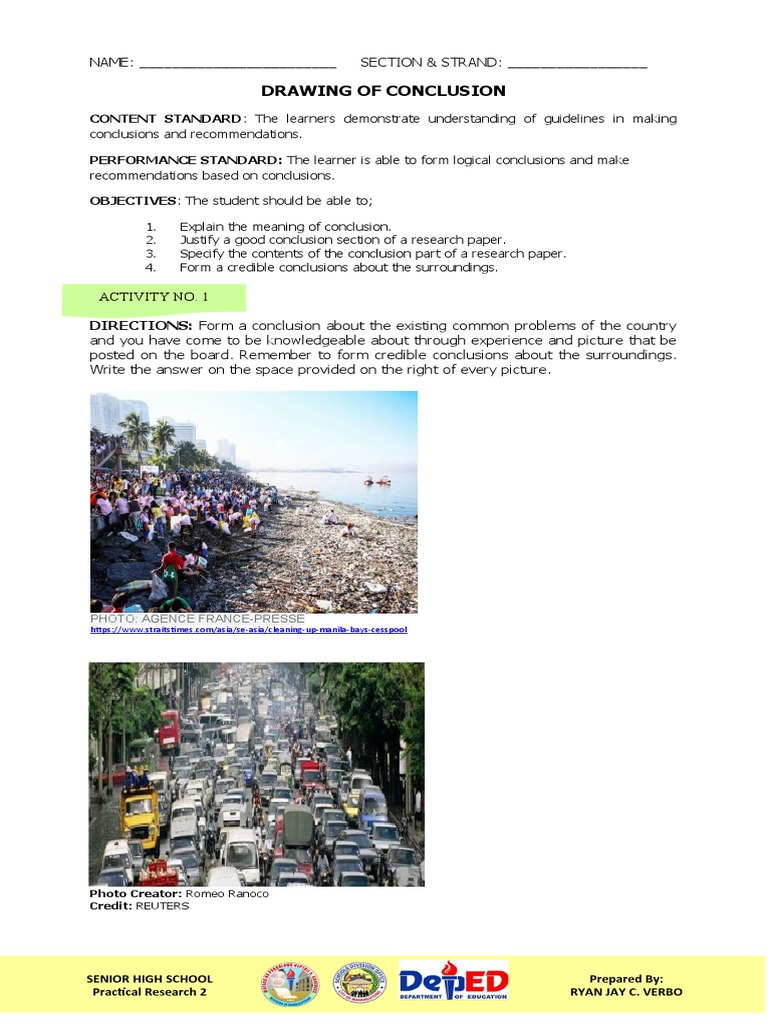 Drawing Conclusions in Research Papers | PDF | Justification | Learning