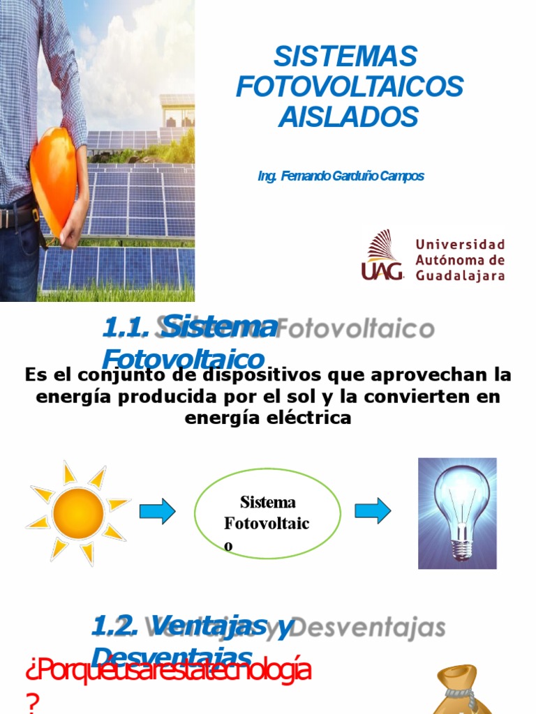 Sistemas Fotovoltaicos Aislados UAG | PDF | Fotovoltaica | Panel solar