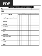 Ambulance Inspection Checklist Guide | PDF | Ambulance | Vehicles