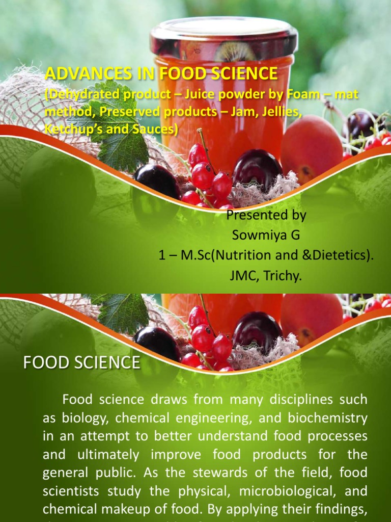 Food Science for Nutritionists | PDF | Fruit Preserves | Ketchup