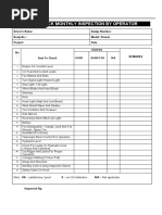 Bull Dozer Daily Inspection Checklist | PDF